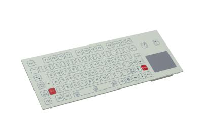China IP65 Industrial Flat Membrane Ruggedized Keyboard With Touchpad for sale
