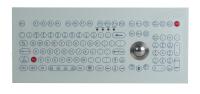 China Waterproof  Dustproof Industrial Membrane Keyboard Optical Trackball for sale