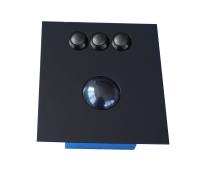 China Top Panel Black 38mm Trackball Pointing Device 3 Polymer Mouse Buttons for sale
