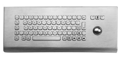 China IP65 Explosion Proof 38mm Trackball Stainless Kiosk Keyboard Wall Mounted Desktop Keyboard for sale