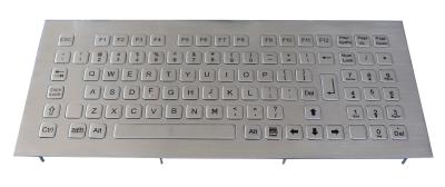China Front panel mount stainless Steel metal Kiosk Keyboard with 79 key , numeric keys for sale