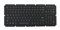 China 119 keys silicone rubber OEM industrial keyboard with numeric military computer for sale