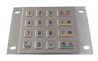 China 16 keys IP65 dust proof rear panel mounting keypad with USB or PS/2 port for sale