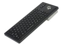 China Black Marine Usb Panel Mount Keyboard With Optical Trackball for sale
