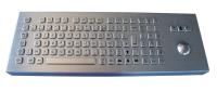 China 100 Keys Metal Desktop Stainless Steel Keyboard With Numeric Keypad for sale