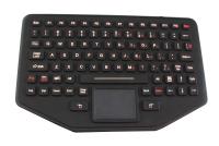 China Ip68 Silicone Movable Desktop Industrial Keyboard With Touchpad For Military for sale