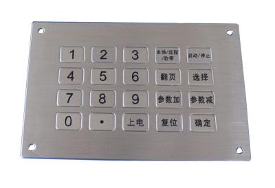 China 20 keys USB waterproof metal numeric keypad top panel mounting solution for sale