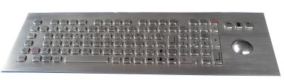 China 102 keys IP65 Dynamic Washable Stainless Steel Industrial Keyboard With Trackball for sale
