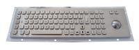 China Industrial Keyboard With Trackball Panel Mount Metal Wired Keyboard for sale