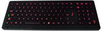 China 103 keys explosion proof Industrial marine keyboard with red backlight for sale
