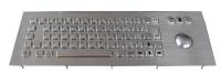 China USB Top Panel Mount 69 Keys Industrial dot braille Keyboard With Laser Trackball for sale