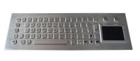 China IP65 Stainless Braille Kiosk waterproof keyboard with touchpad , 68 Keys for sale