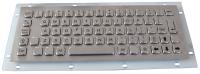 China Professional IP65 Vandal Resistant Stainless Steel Metallic Keyboard Waterproof for sale