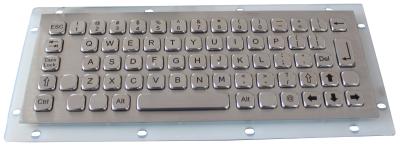 China Professional IP65 Vandal Resistant Stainless Steel Metallic Keyboard Waterproof for sale