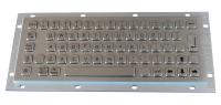 China Professional IP65 Vandal Resistant Stainless Steel Metallic Keyboard Waterproof for sale
