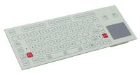 China USB cable with 12 FN keys panel mounted keyboard with rugged touchpad for sale