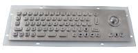 China Water resistant PS2 , USB  Industrial Keyboard With Trackball numberic keypad and Fn keys for sale