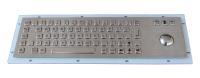 China Vandal Proof SS Industrial Keyboard With Trackball , flat key keyboard with 69 Key for sale