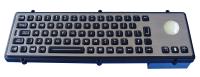 China Custom usb keyboard /  Backlit industrial keyboard with illuminated red trackball for sale