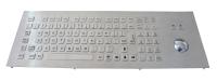 China Stainless Steel Industrial Keyboard With Trackball and numeric and FN keys for sale