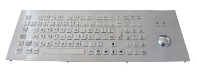 China Stainless Steel Industrial Keyboard With Trackball and numeric and FN keys for sale