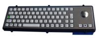 China Blank transparent keys panel mount keyboard with mechnical optical laser trackball for sale