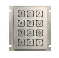 China Industrial mini Rear Panel Mouting Steel Metal Numeric Keypad with USB or RS232 Interface for sale