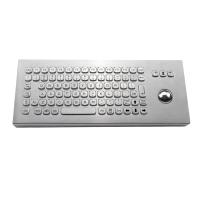 China Desktop Compact Industrial Keyboard With Trackball Metal Vandal Proof for sale
