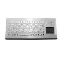 China Ip68 Fully Sealed Rugged Industrial Metal Keyboard With Resistive Touchpad for sale