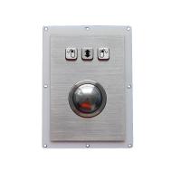 China IP67 38mm Stainless Steel Optical Trackball Mouse With 3 Metal Buttons for sale