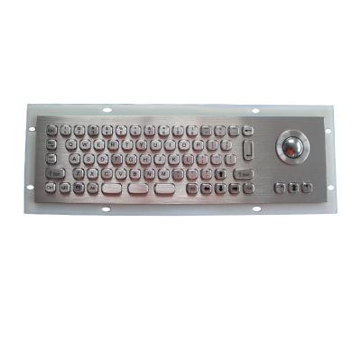 China Vandal Proof Industrial Keyboard With Trackball PS2 USB Interface 68 Keys Compact for sale