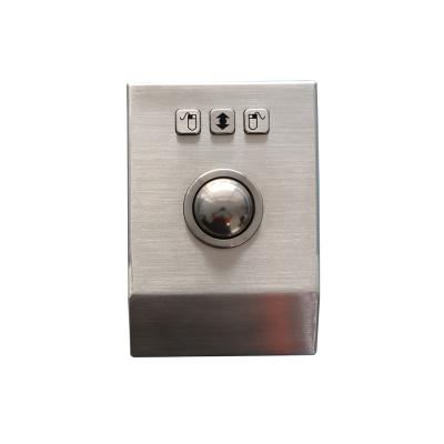 China Washable 38mm Industrial Mechanical Trackball Vandal Proof Metal Trackball Mouse for sale