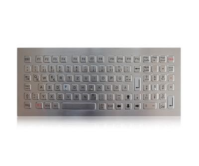 China Vandal Proof IP65 Stainless Steel Keyboard SUS304 For Outdoor Kiosk for sale