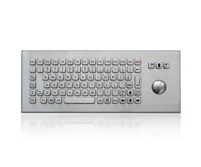 China IP65 Industrial Metal Explosive Proof Keyboard With Trackball Panel Mount SUS304 Steel for sale