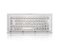 China IP65 dynamic Stainless Steel Industrial Keyboard Vandal Proof 68 Keys Compact Format for sale