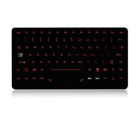 China IP65 Silicone Industrial backlit Keyboard With Sealed Touchpad For Computer for sale