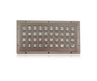 China Alphanumeric 40 Buttons Stainless Steel Keypad Dot Matrix Backlit Panel Mount Atm Pin Keypad for sale