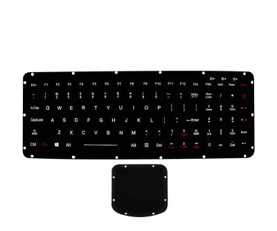 China 400DPI Resolutions Silicone Industrial Keyboard Backlight With Touchpad for sale