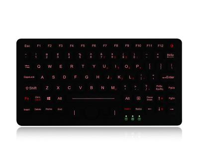 China Military Level EMC Keyboard Stainless Steel Back Plate Rubber Backlight for sale