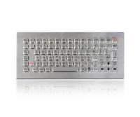 China IP65 Waterproof Panel Mount Keyboard Metal Industrial Rugged Keyboard for sale