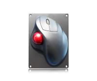 China IP52 Ergonomic Industrial Trackball Mouse 34.0mm Panel Mounting USB Interface for sale