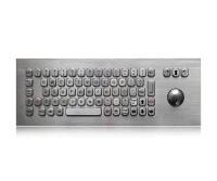 China Rugged Industrial Metal Keyboard Library ATM Kiosk Keypad Stainless Steel With Trackball for sale