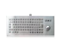 China 82 Keys IP68 Industrial Stainless Steel Keyboard With Trackball Anti Salt Spray Corrosion for sale