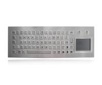 China Explosion Proof 68 Keys Stainless Steel Keyboard With Ruggedized Touchpad for sale