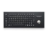 China Terminal Kiosk Stainless Steel Keyboard Vandal Proof Black Metal Keyboard for sale