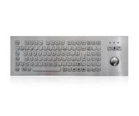 China 100 Key Stainless Steel Keyboard With Optical Mechanical Trackball Waterproof for sale