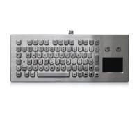 China IP65 USB Explosion Proof Brushed Stainless Steel Keyboard With Touchpad For Coal Mine for sale
