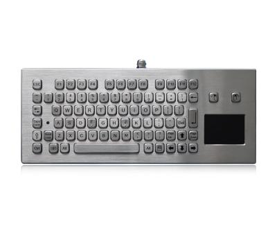 China IP65 USB Explosion Proof Brushed Stainless Steel Keyboard With Touchpad For Coal Mine for sale
