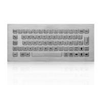 China Dustproof Top Panel Mounting Stainless Steel Keyboard With USB Or PS2 Interface for sale
