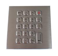 China 19 Keys Water Proof Metal Keypad Stainless Steel PS2 USB RS232 RS485 for sale